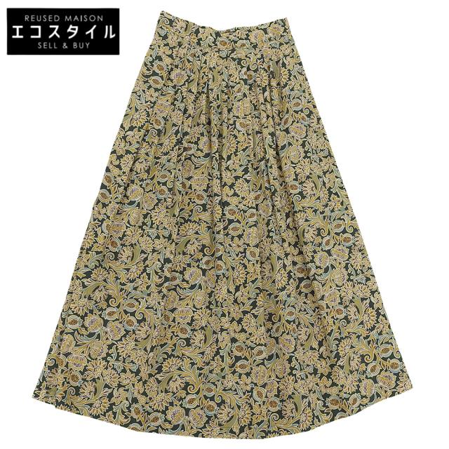 Max MaraWEEKEND マックスマーラウィークエンド スカート 38 グリーン×イエロー レディース