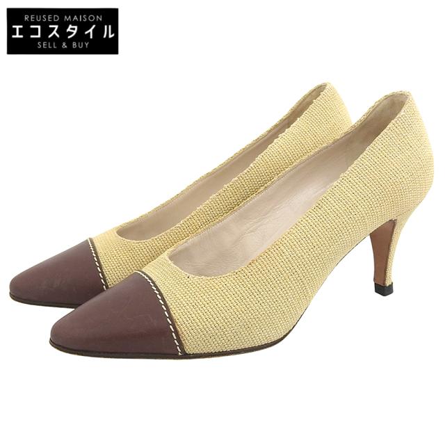 CHANEL シャネル シューズ 36G ブラウン/ベージュ レディース