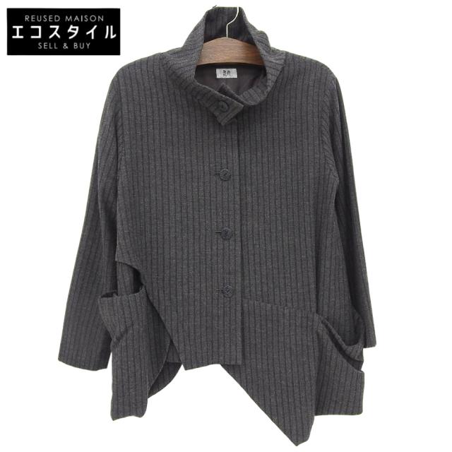 慈雨 ジウ コート 40 チャコールグレー レディース