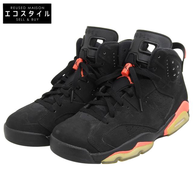 NIKE ナイキ シューズ 9.5(US) ブラック/インフラレッド メンズ