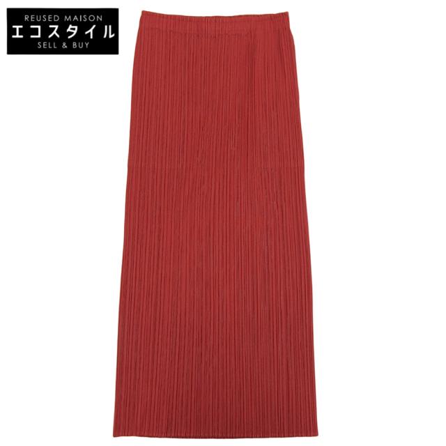 PLEATS PLEASE プリーツプリーズ スカート 1 レッド レディース
