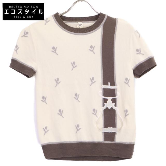 HERMES エルメス トップス 36 アイボリー レディース