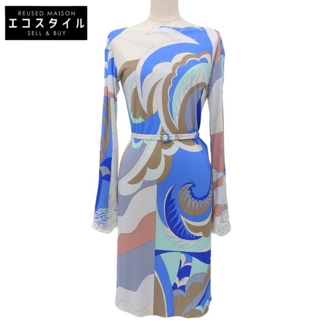 Emilio Pucci エミリオプッチ ワンピース I 38 ブルー系 レディース
