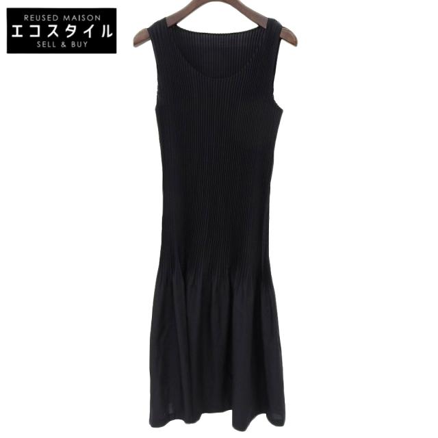 ISSEY MIYAKE イッセイミヤケ ワンピース M ブラック レディース