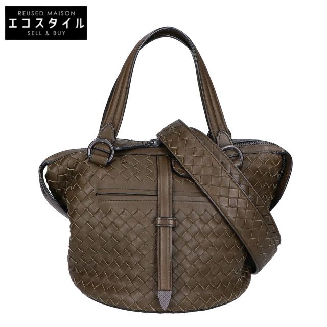 BOTTEGA VENETA ボッテガヴェネタ トートバッグ カーキ レディース