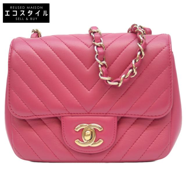 CHANEL シャネル ショルダーバッグ ピンク/GD金具 レディース