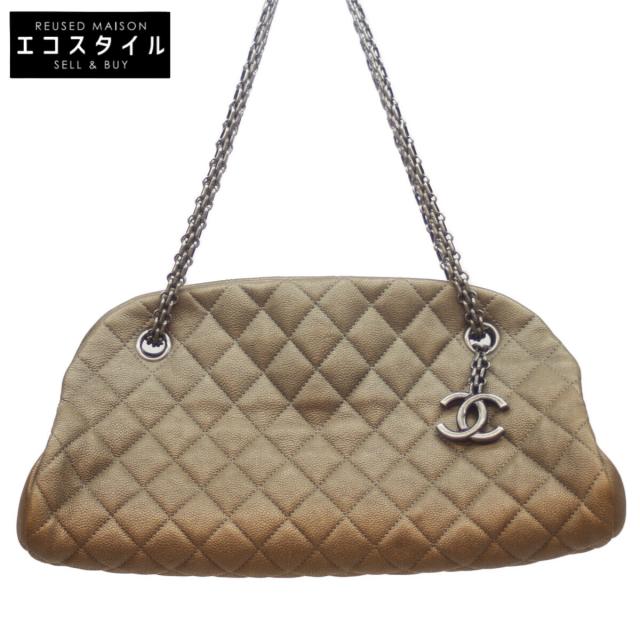 CHANEL シャネル ショルダーバッグ ゴールドベージュ/SV金具 レディース