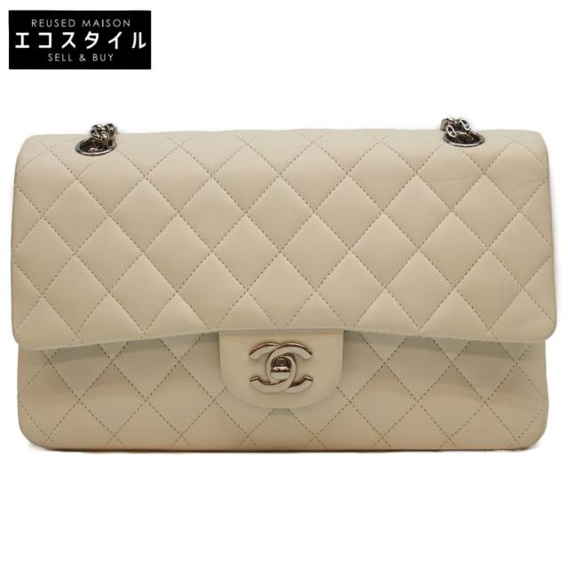 CHANEL シャネル ショルダーバッグ 白/SV金具 レディース