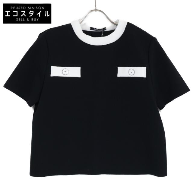 DAISY LIN デイジーリン トップス 40 ブラック/ホワイト レディース