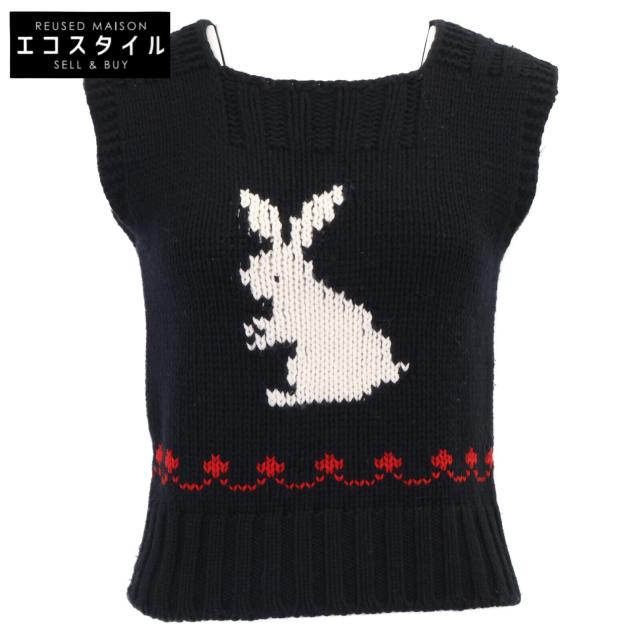 Christian Dior クリスチャンディオール ベスト I:38 ブラック レディース