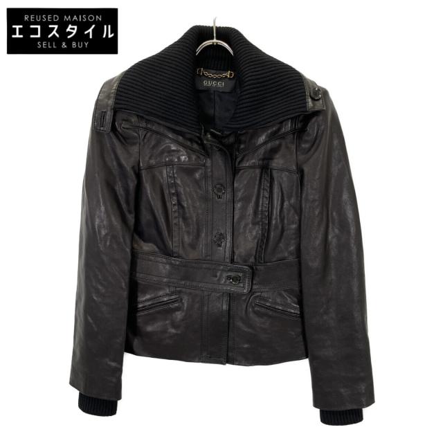 GUCCI グッチ ジャケット 36 ブラック レディース