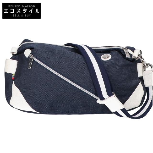 Orobianco オロビアンコ ショルダーバッグ ネイビーｘホワイト メンズ