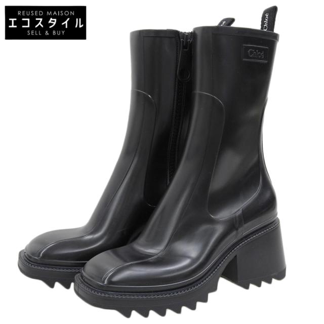 CHLOE クロエ シューズ 38 ブラック レディース