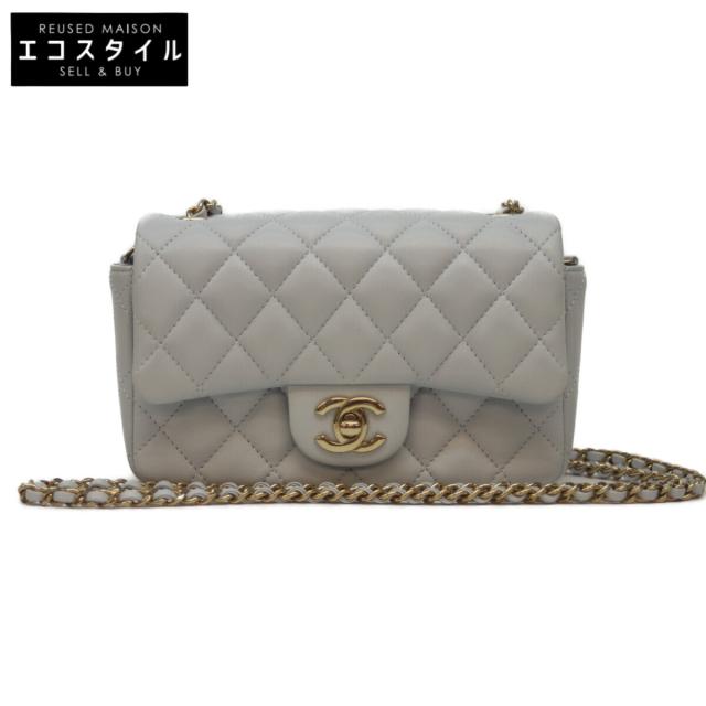 CHANEL シャネル ショルダーバッグ ライトブルー レディース