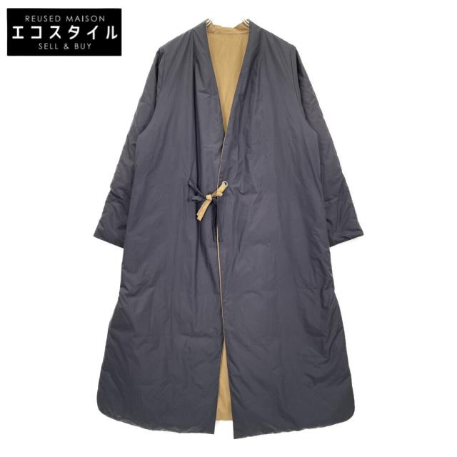 PLAIN PEOPLE プレインピープル コート 3 ネイビー×ベージュ レディース