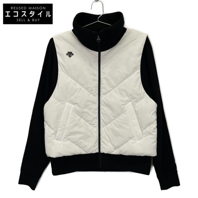 DESCENTE デサント トップス M ホワイト×ブラック レディース