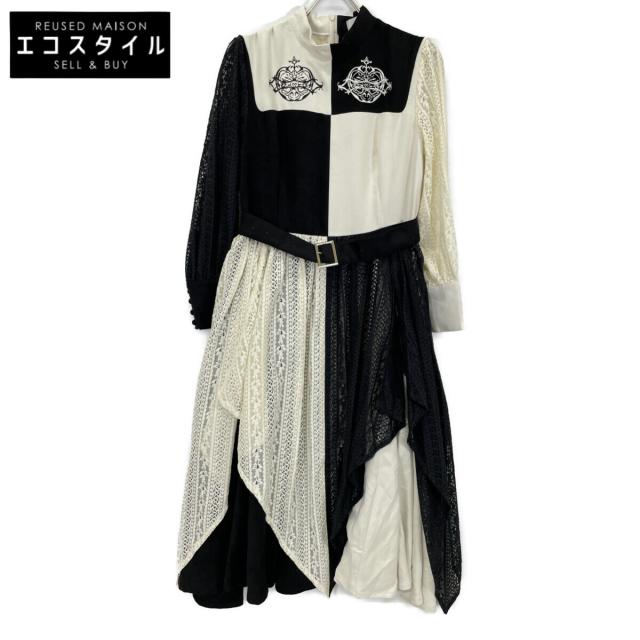 hazama ハザマ ワンピース 表記なし ブラック×ホワイト レディース