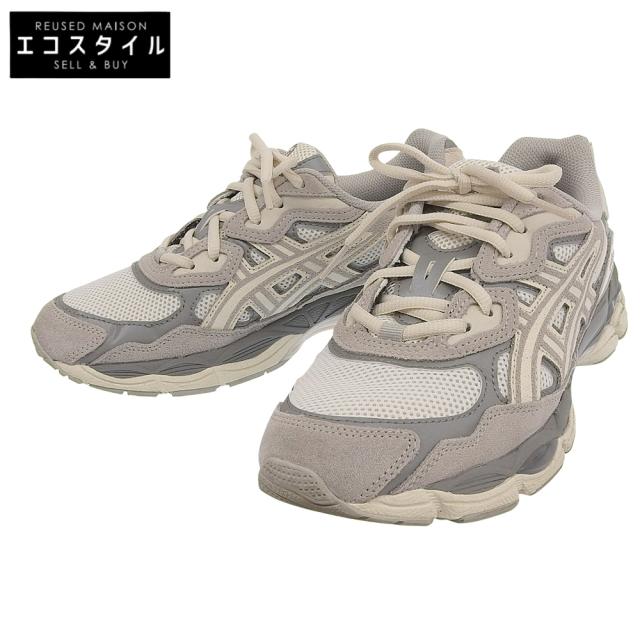 asics アシックス シューズ 6 1/2(US) クリーム/オイスターグレー メンズ