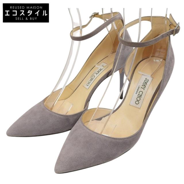 JIMMY CHOO ジミーチュウ シューズ 38 グレー レディース
