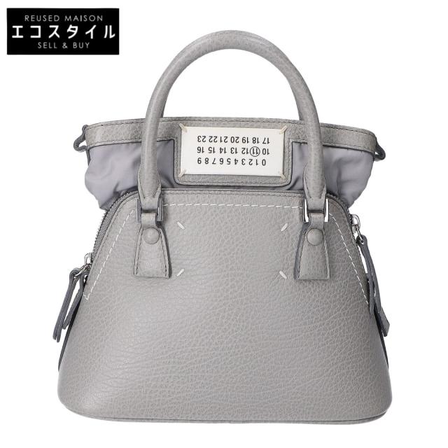 Maison Margiela メゾンマルジェラ ショルダーバッグ グレー レザー レディース