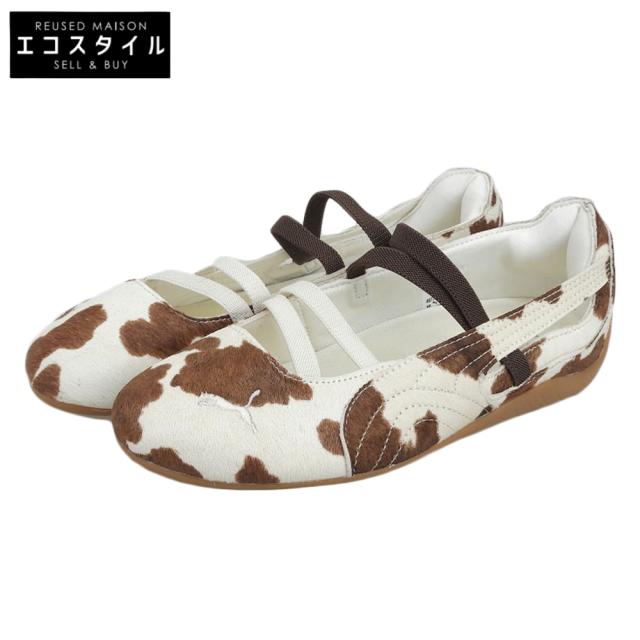 PUMA プーマ シューズ 5.5(UK) ホワイト/ブラウン レディース