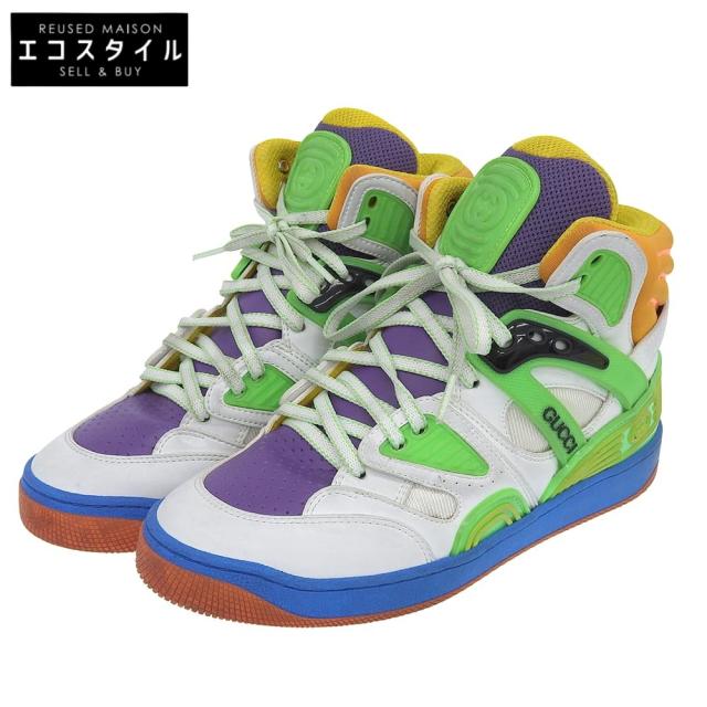 GUCCI グッチ シューズ 36 ホワイト/マルチカラー レディース