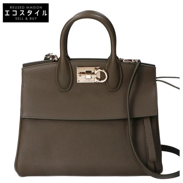 Salvatore Ferragamo サルヴァトーレフェラガモ ハンドバッグ NEW OLIVE レディース