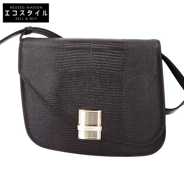 Salvatore Ferragamo サルヴァトーレフェラガモ ショルダーバッグ ダークブラウン/GD金具 レディース