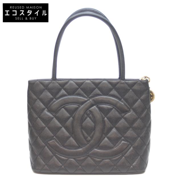 CHANEL シャネル トートバッグ ブラック/GD金具 レディース
