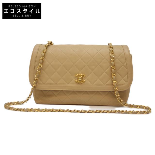 CHANEL シャネル ショルダーバッグ ベージュ/GD金具 レディース