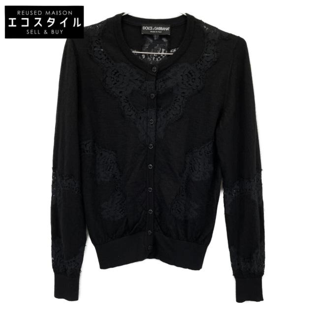 DOLCE&GABBANA ドルチェアンドガッバーナ トップス 40 ブラック レディース