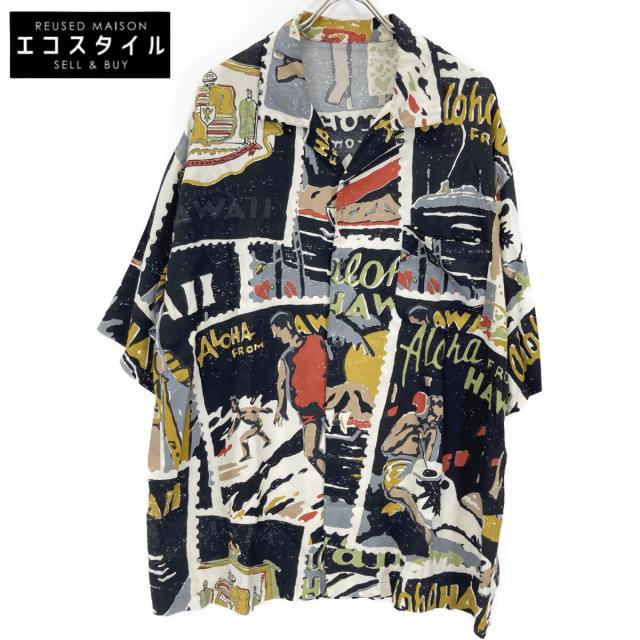 Porter Classic ポータークラシック トップス XL ブラック マルチカラー メンズ