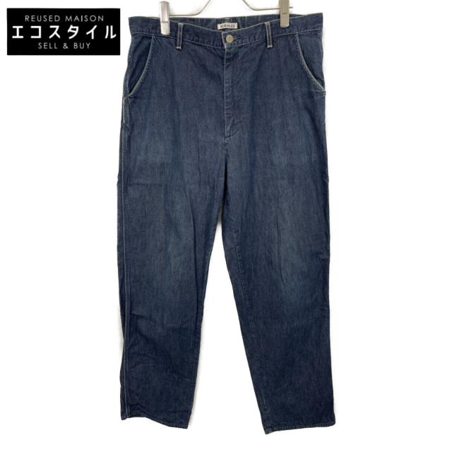AURALEE オーラリー ボトムス 5 インディゴ メンズ
