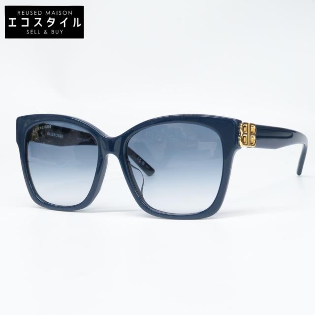 BALENCIAGA バレンシアガ サングラス 57□16-145 ネイビー レディース