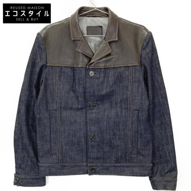 PRADA プラダ ジャケット 48 インディゴ メンズ