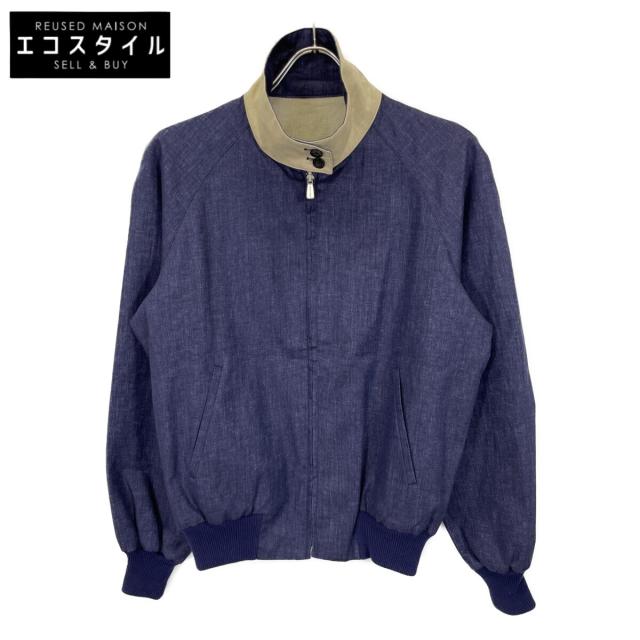 Loro Piana ロロピアーナ ジャケット 44 ネイビー×ベージュ メンズ