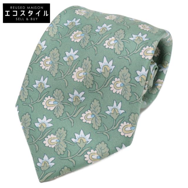 HERMES エルメス ネクタイ グリーン メンズ