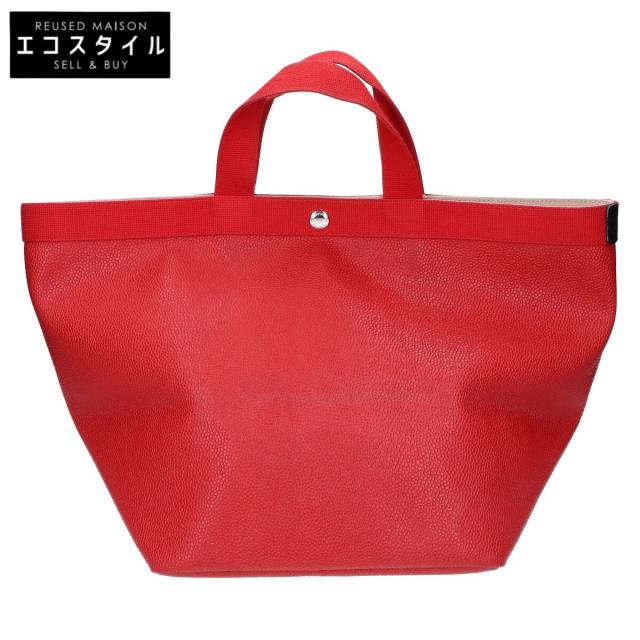 Herve Chapelier エルベシャプリエ トートバッグ L パプリカ/パプリカ レディース