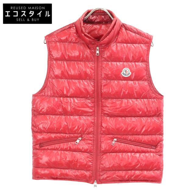 MONCLER モンクレール ベスト 1 レッド メンズ