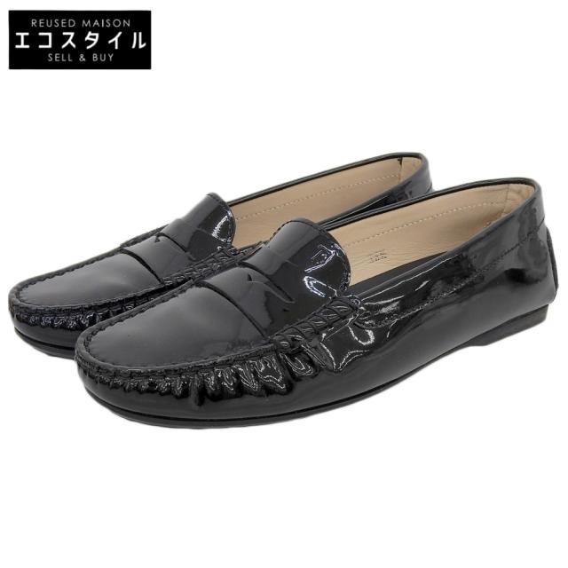 TODS トッズ シューズ 36.5 ブラック レディース