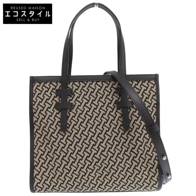 IACUCCI イアクッチ ハンドバッグ ブラック/ベージュ レディース