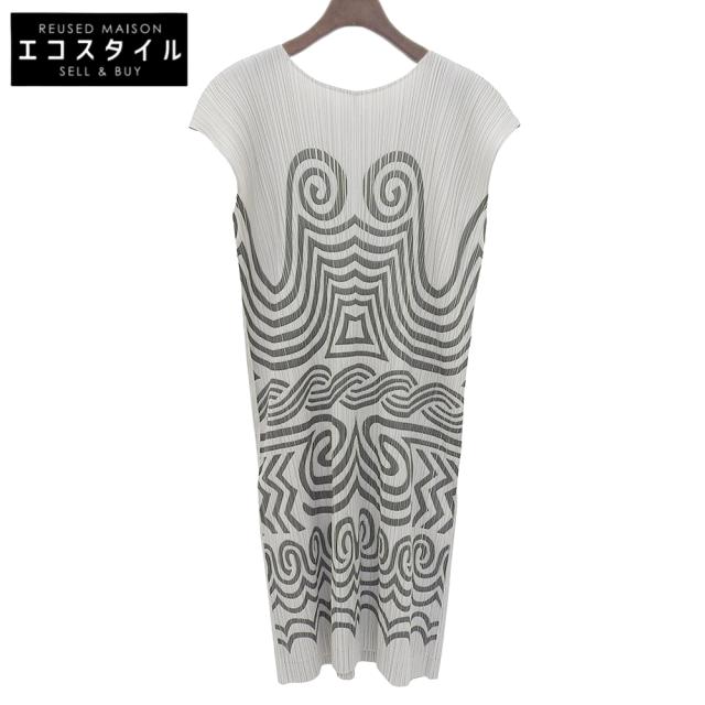 PLEATS PLEASE プリーツプリーズ ワンピース 2 ライトグレー/グリーン レディース