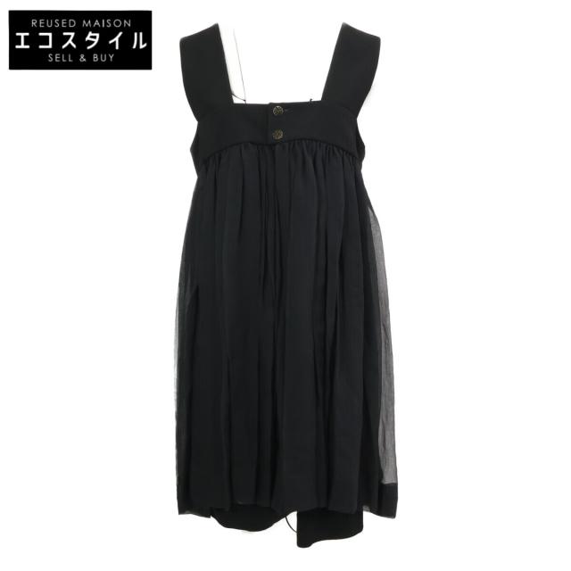 CHANEL シャネル オーバーオール オールインワン 40 ブラック レディース