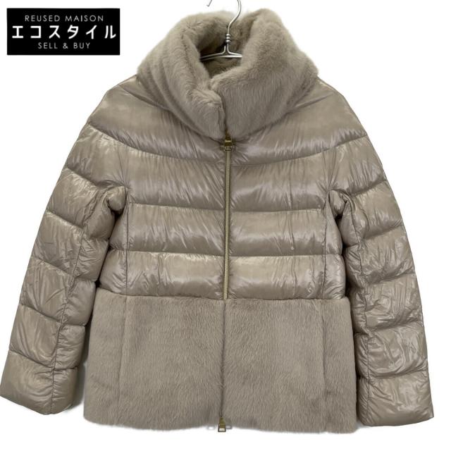 HERNO ヘルノ ジャケット 38 ベージュ レディース