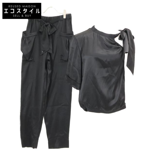 CHANEL シャネル スーツ セットアップ 34/36 ブラック レディース
