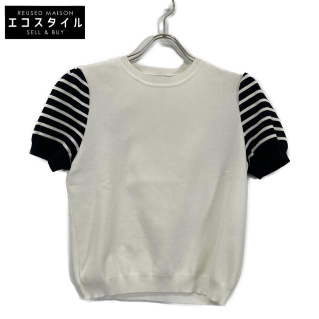 BORDERS at BALCONY ボーダーズアットバルコニー トップス F ホワイト／ブラック レディース