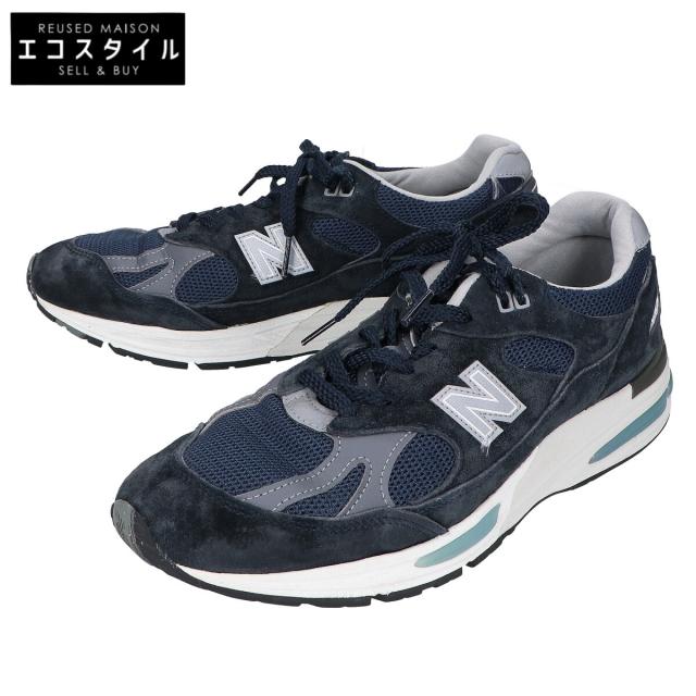 NEW BALANCE ニューバランス シューズ 8 1/2 DARK NAVY with SMOKED PEARL and SILVER メンズ