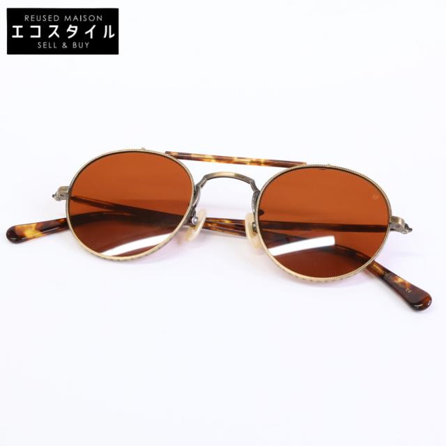 ayame アヤメ サングラス 46□23 アンティークゴールド/ウイスキーブラウン