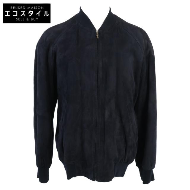 HERMES エルメス ジャケット 48 ネイビー メンズ