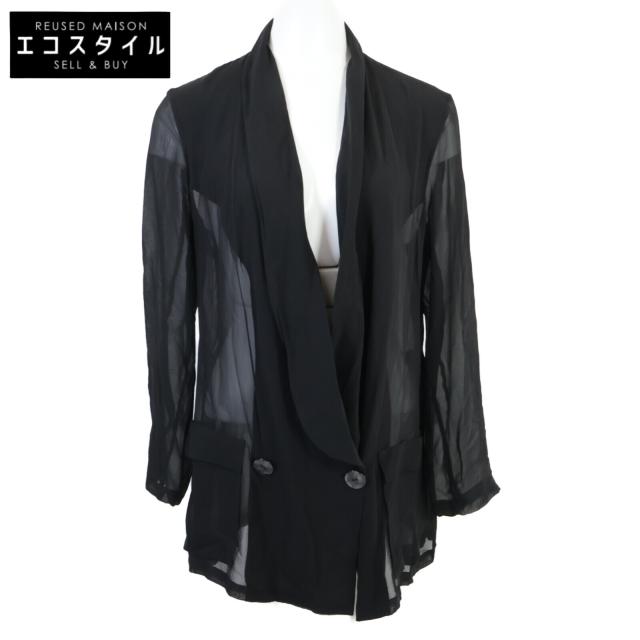 LORETTA CAPONI ロレッタカポーニ ジャケット S ブラック レディース